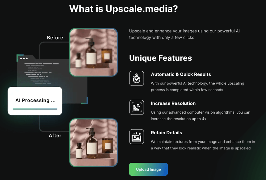 Upscale.media: AI-Powered Image Enhancement & Upscaling Tool
