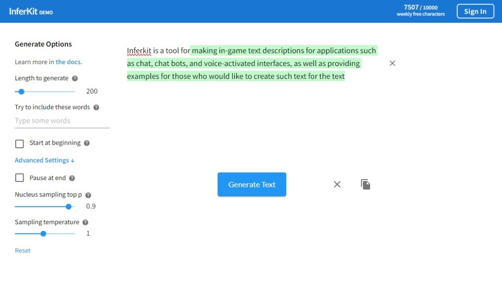 InferKit Review - AI Co-Pilot For Writers And Programmers