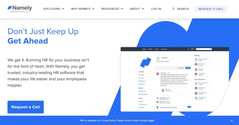 Namely: Best HR Suite For Mid-Sized Companies