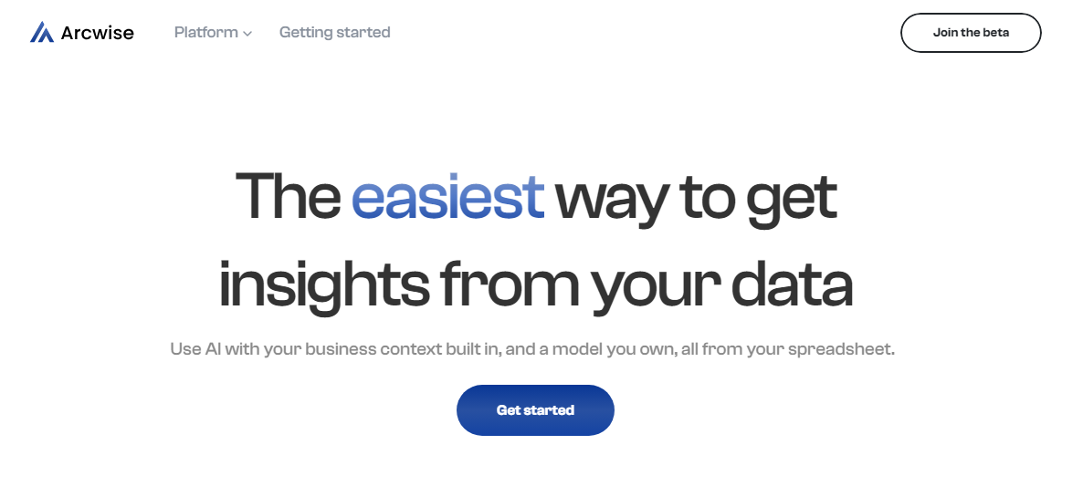 Arcwise: AI-Enhanced Spreadsheet Tool For Data Analysis