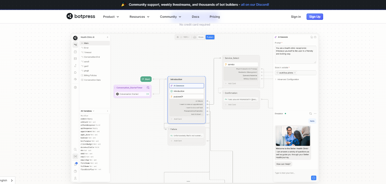 Botpress: Create AI Agents That Serves Your Customers