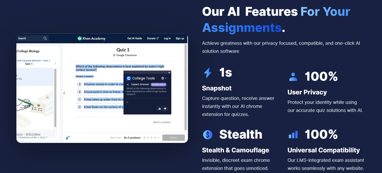 College Tools: AI Homework Solver For Students