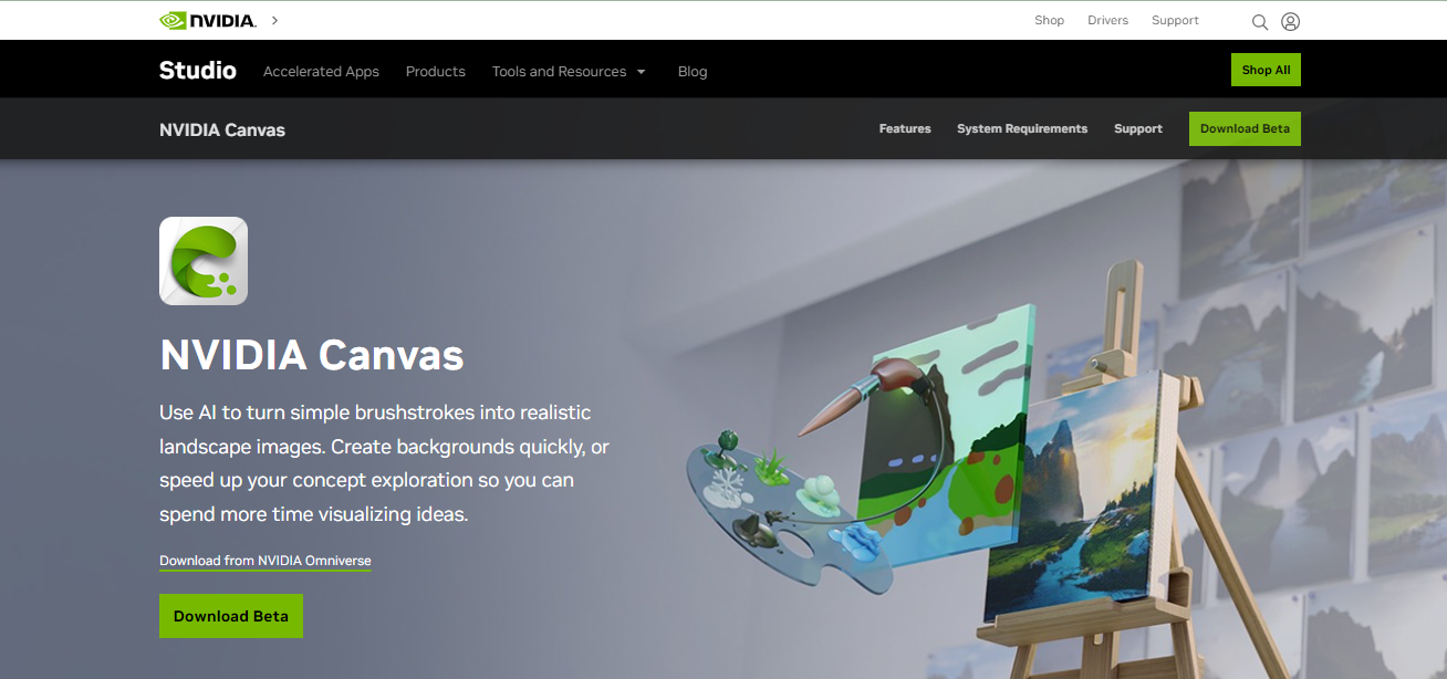NVIDIA Canvas: A Free AI Art Generator And Editor