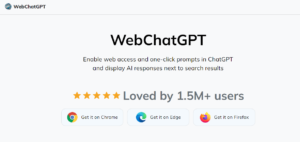 WebChatGPT: ChatGPT Extension For Internet Access