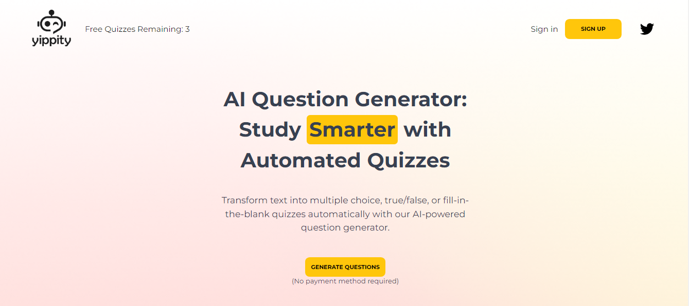 Yippity: AI-Driven Question Creation Tool