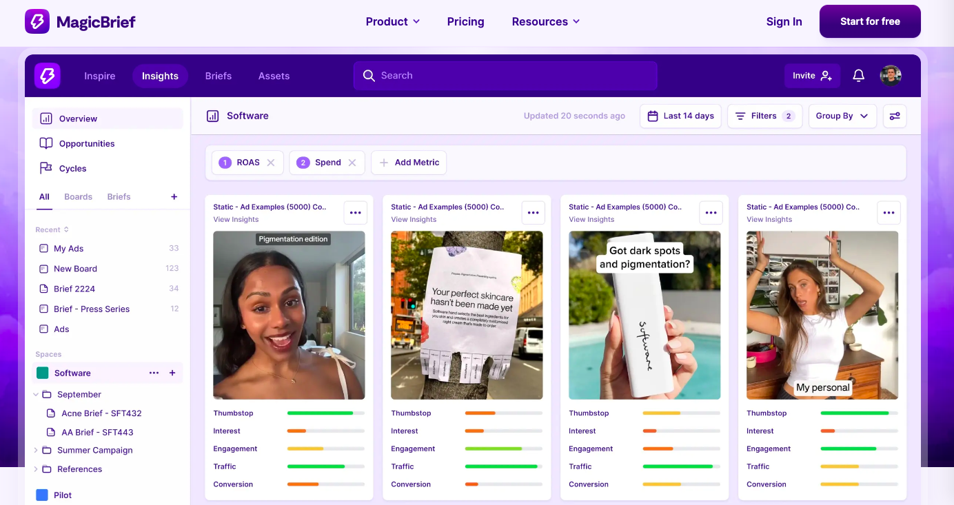 MagicBrief: AI-Powered Ad Creation Tool For Marketers | Appscribed