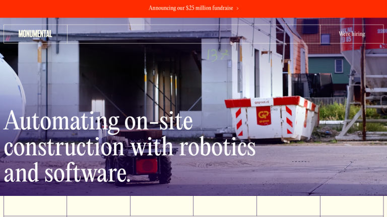 Monumental: AI-Driven Robotics For Automated Construction