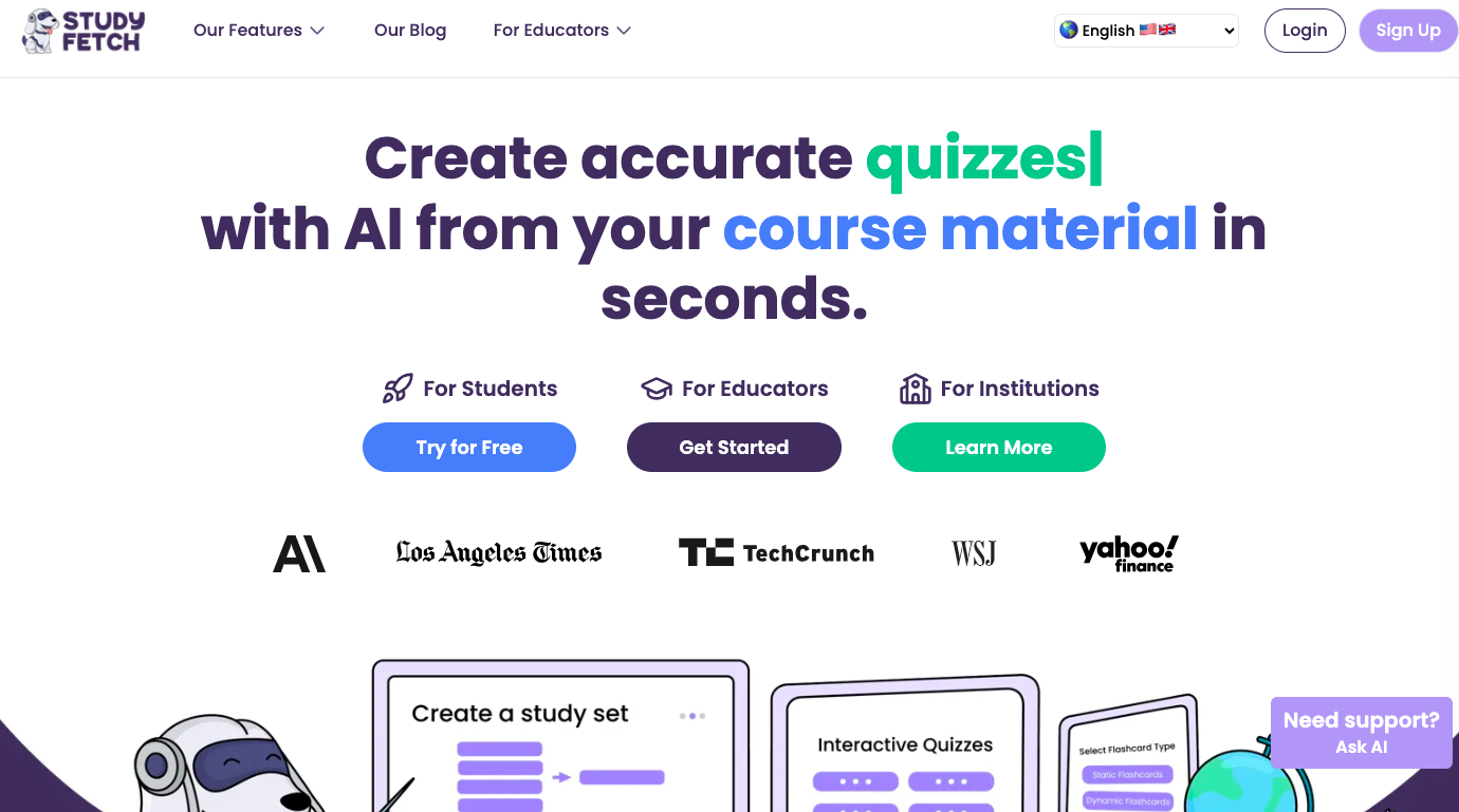 Study Fetch | Features, Pricing, Alternatives And More | Appscribed