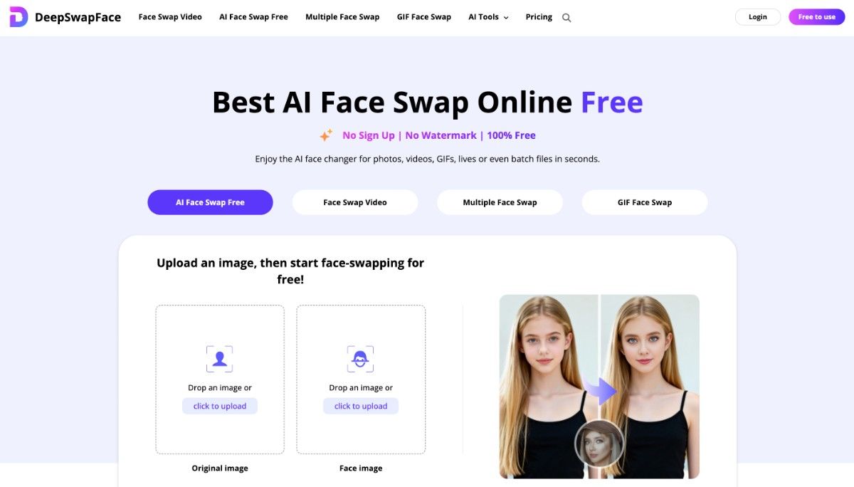 DeepSwapFace AI Review: Pricing, Features, Alternatives | Appscribed